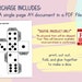 Printable Dice, Dice Template, Kids Maths Worksheet, Paper Craft Kit ...