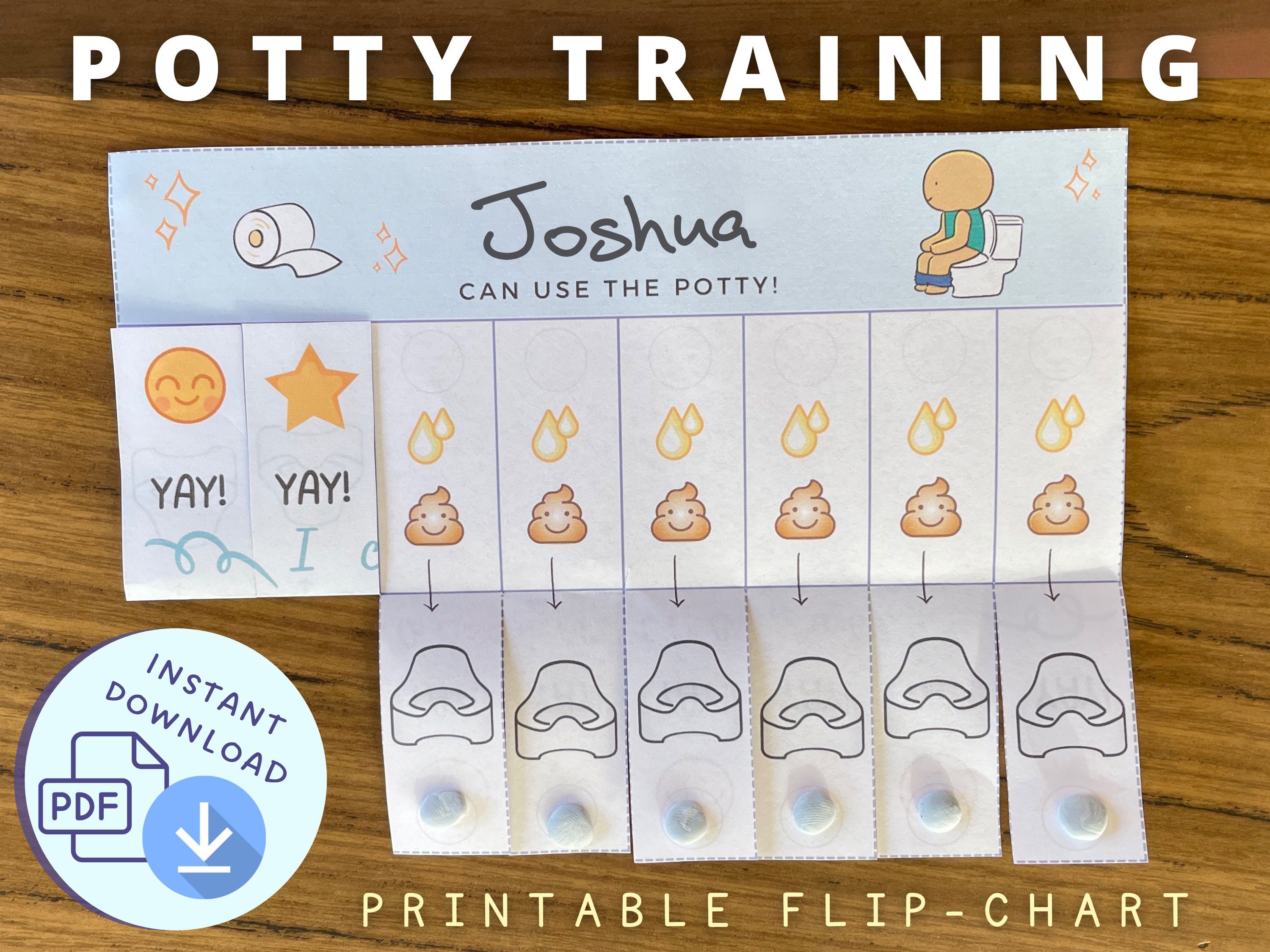 Potty Training Chart Printable Potty Chair Reward Chart - Etsy