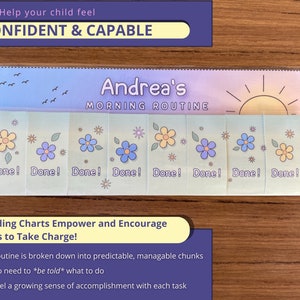 Editable Morning Routine Chart, Printable Folding / Flip Chart : Kids ...