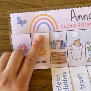 Clean Your Room, Bedroom Pick up Printable Folding Chart, Kids Cleaning ...