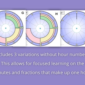 Learning Clock, Printable DIY Clock Toy for Telling Time, Homeschool ...