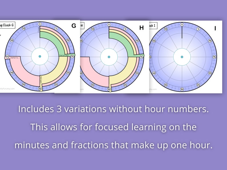 Learning Clock, Printable DIY Clock Toy for Telling Time, Homeschool ...