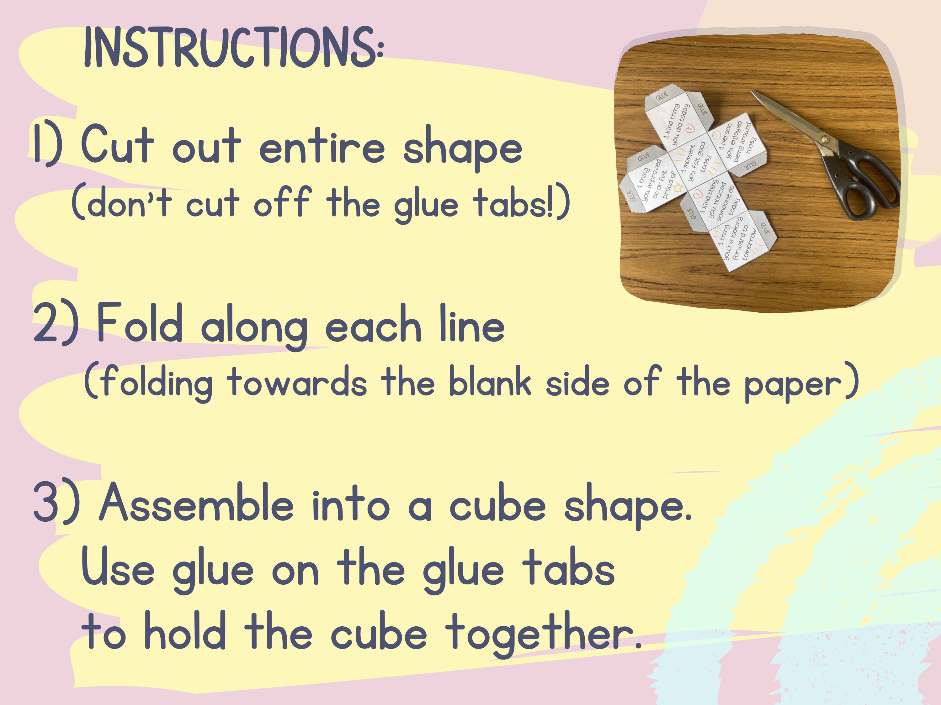 Conversation Starter Gratitude Cube After School - Etsy