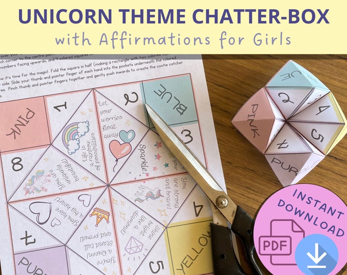 Magic World Creatures Cootie Catchers | Printable Coloring Activity ...