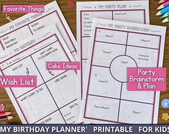 Favorite Things List Birthday - Etsy
