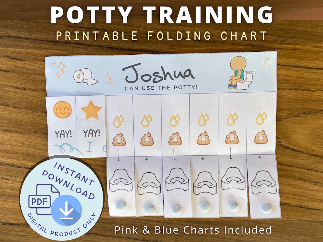 Potty Training Chart, Printable, Potty Chair Reward Chart, Toilet ...