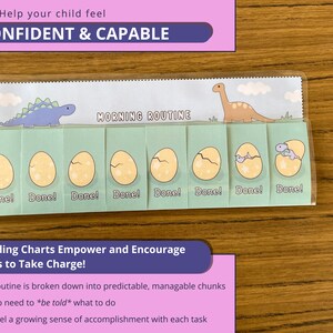 Morning Routine Chart, Printable Folding / Flip Chart : Kids Daily ...