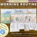 Editable Morning Routine Chart, Printable Folding / Flip Chart : Kids Daily Before School ...