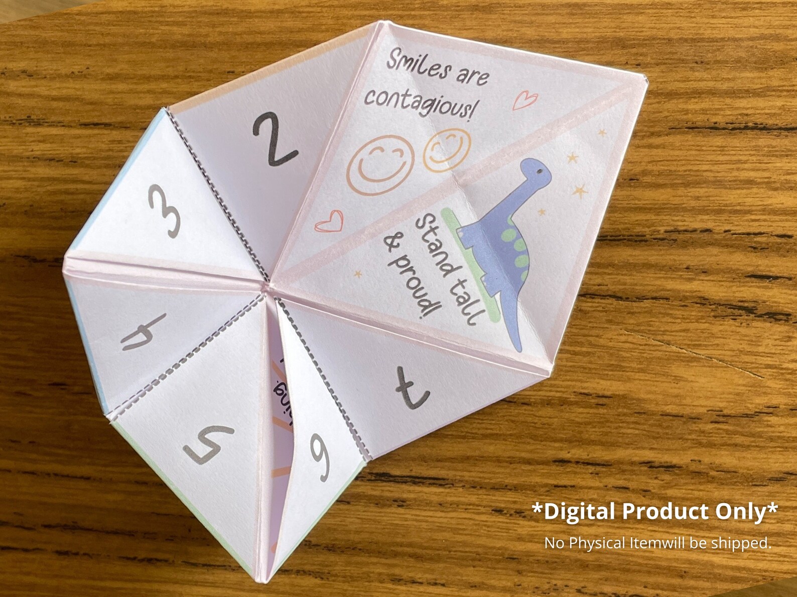 Have a Great Day! Cootie Catcher Printable, Paper Toy, Printable Games ...