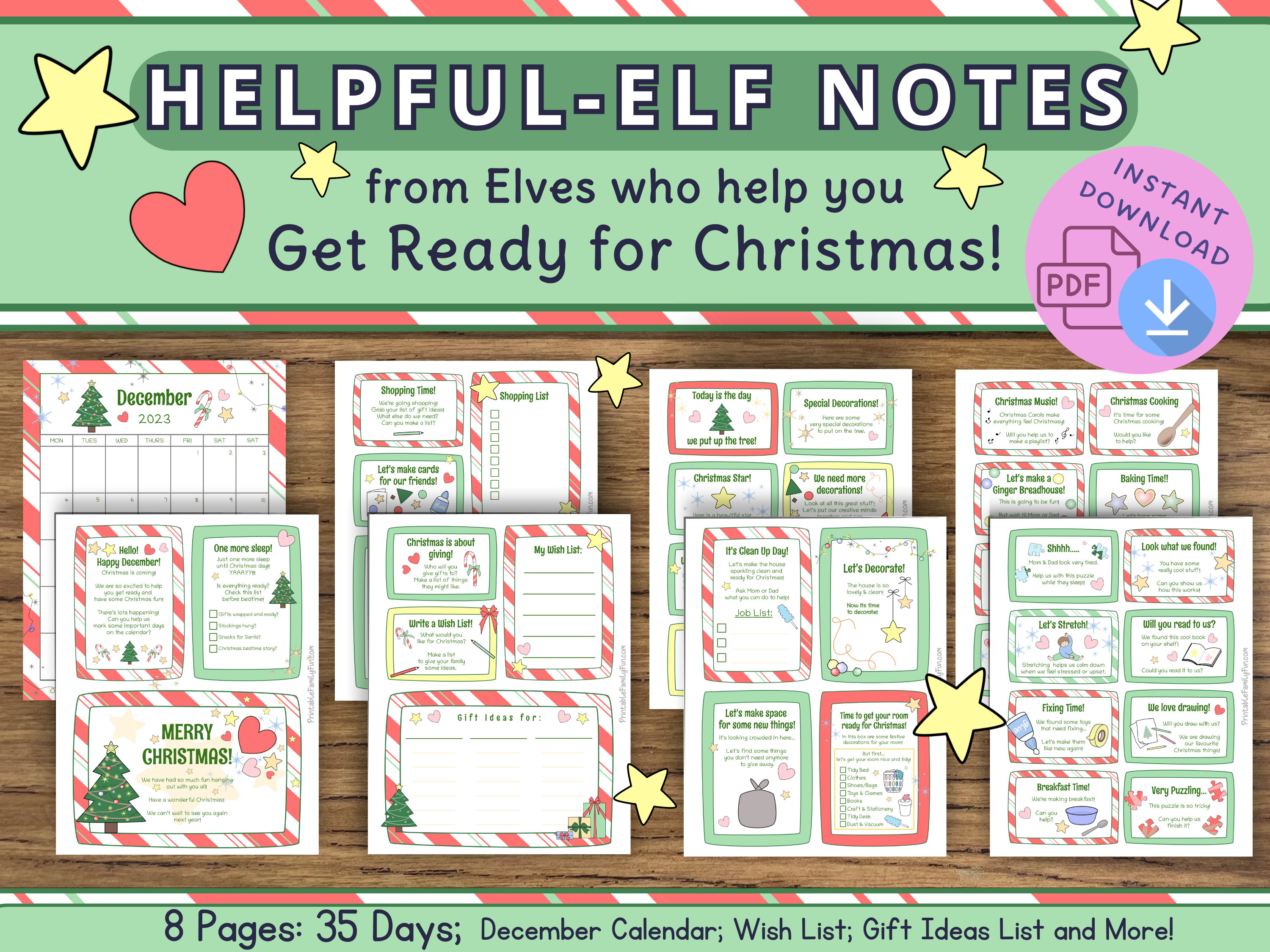 Elf Notes: Printable Elf Kit With Letters From Santa's Helpers ...