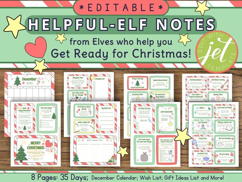 Editable Elf Notes: Printable Elf Kit With Letters From Santa's Helpers ...