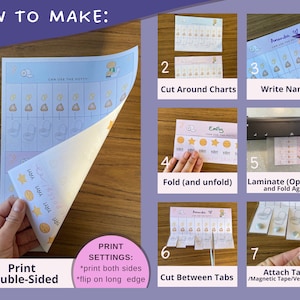 Potty Training Chart Printable, Visual and Interactive, Toilet Training ...