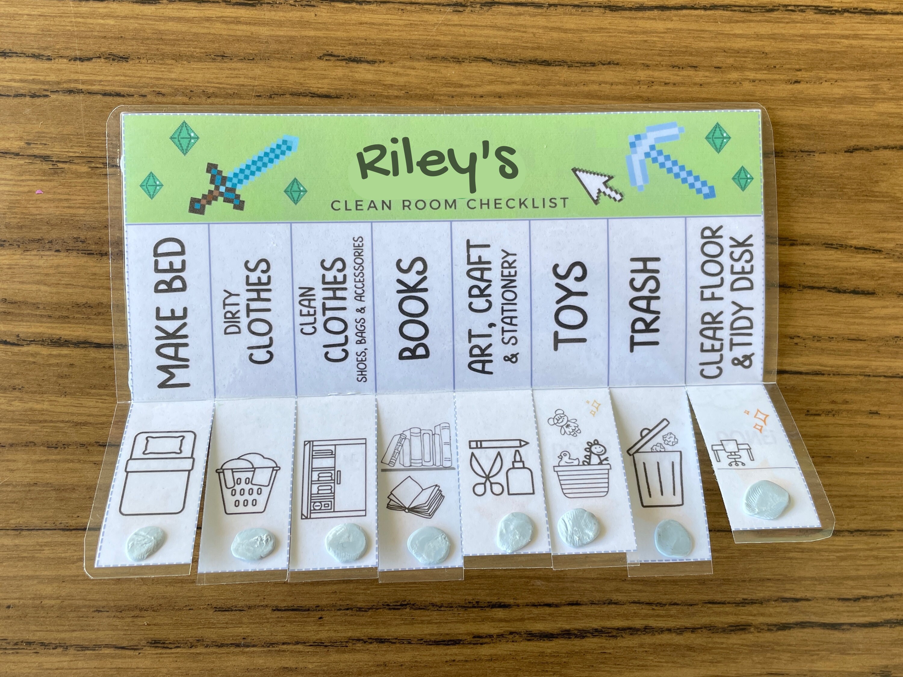 Customized Clean Room Chart Printable Digital File With - Etsy Canada