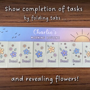 Editable Morning Routine Chart Printable Folding / Flip Chart - Etsy