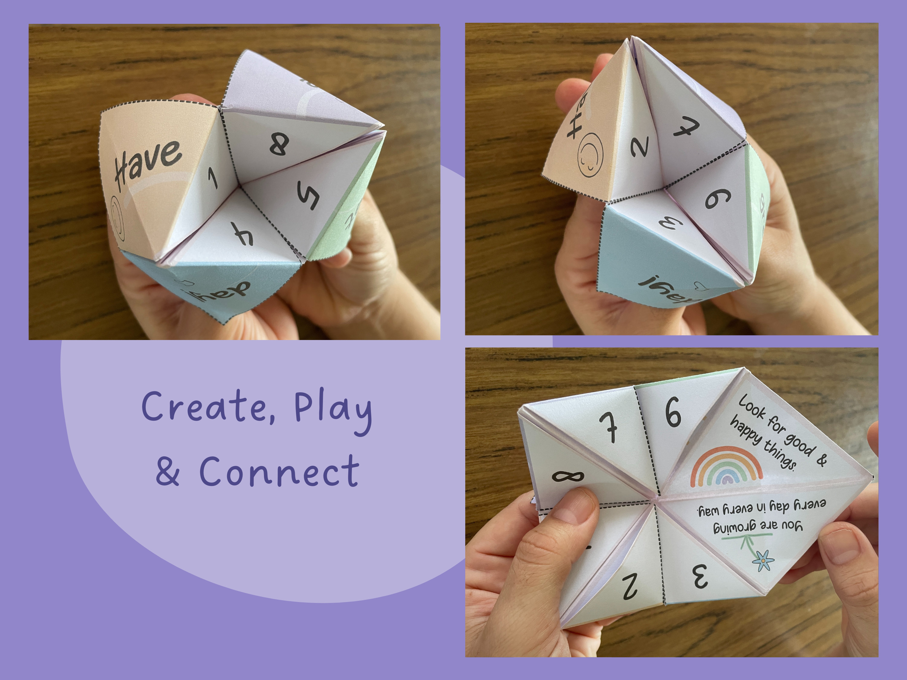 Editable Cootie Catcher Template, Paper Toy, Printable Games for Kids ...