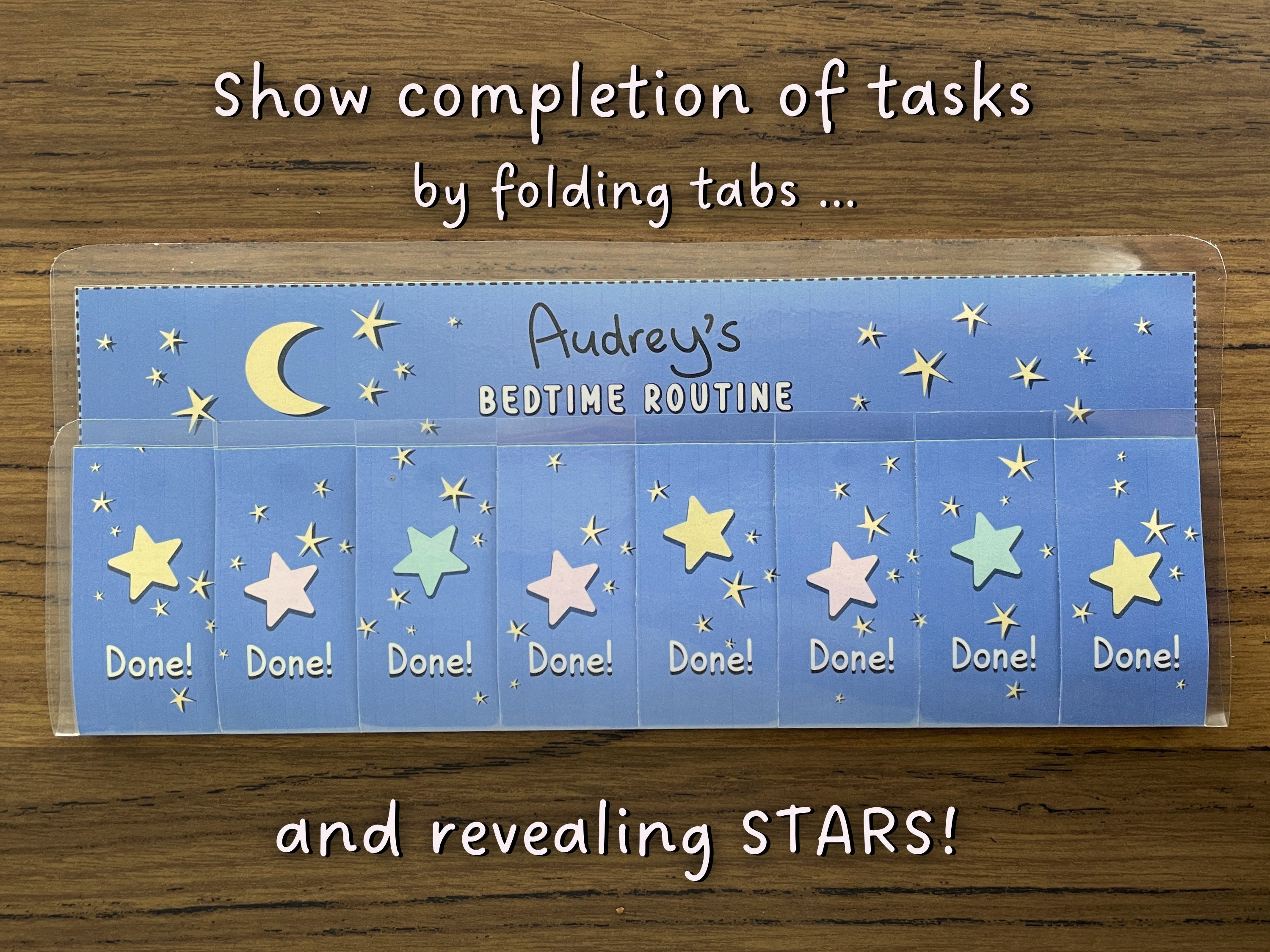 Bedtime Routine Chart Printable Folding / Flip Chart : Kids - Etsy UK