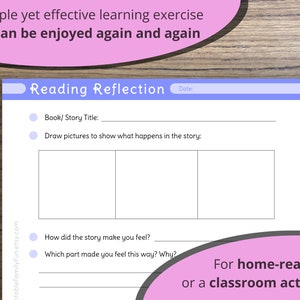 Reading Comprehension Worksheet, Printable Reading Journal, Kids ...