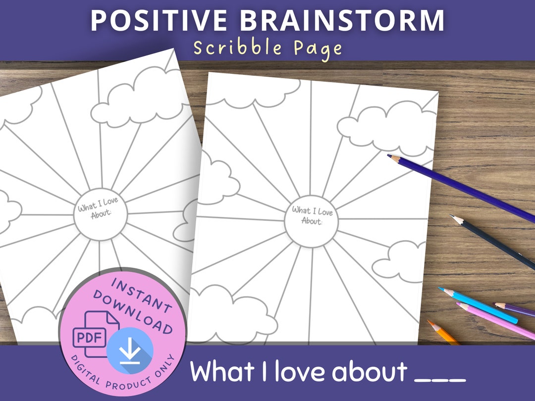 What I Love About, Brainstorm Page, Printable Writing Prompt for Kids ...