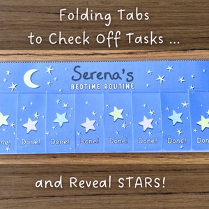 Bedtime Routine Chart, Printable Folding / Flip Chart : Kids Daily ...