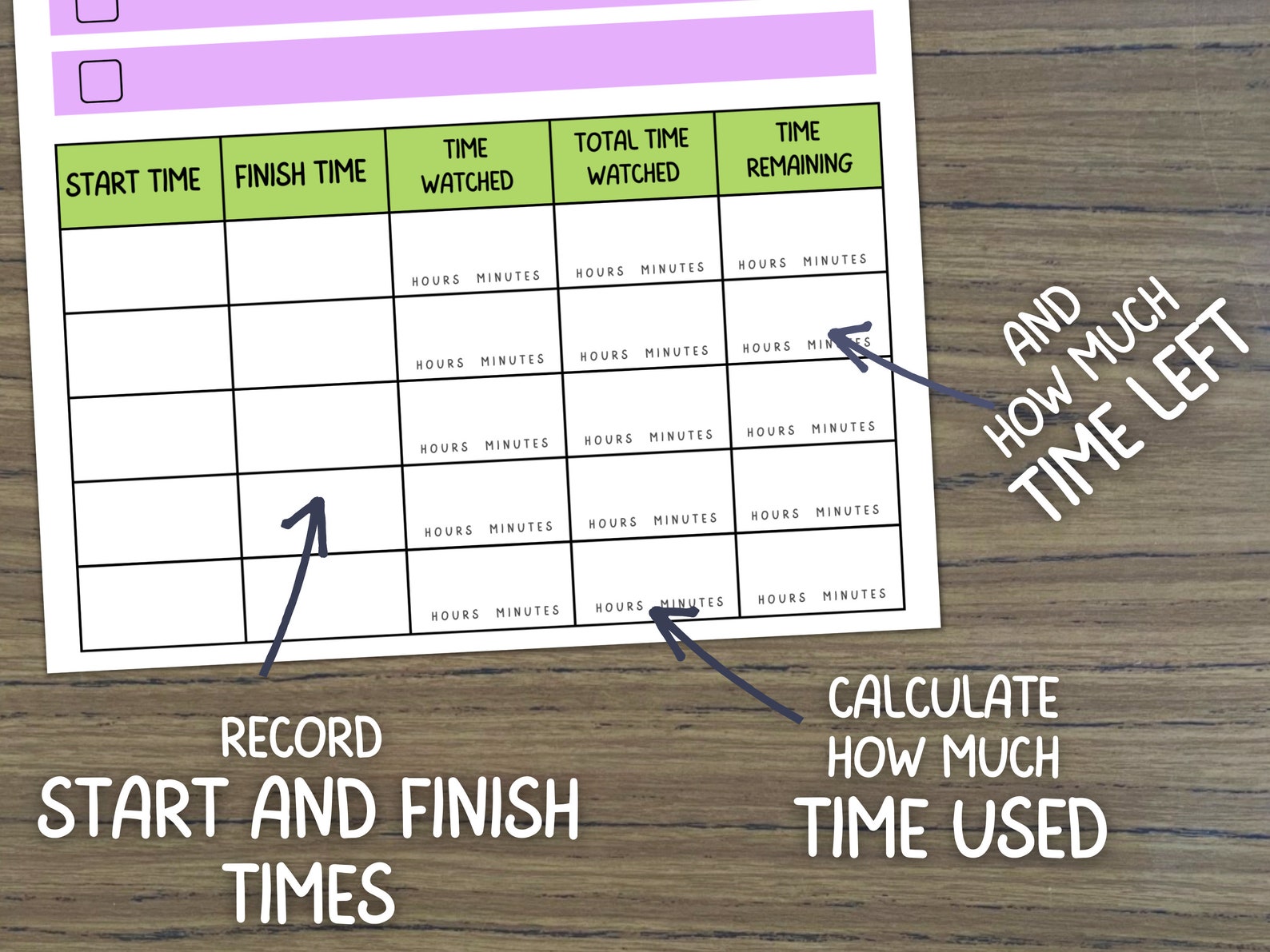 Screen Time Checklist and Log, Printable, Screen Time Rules, Daily ...