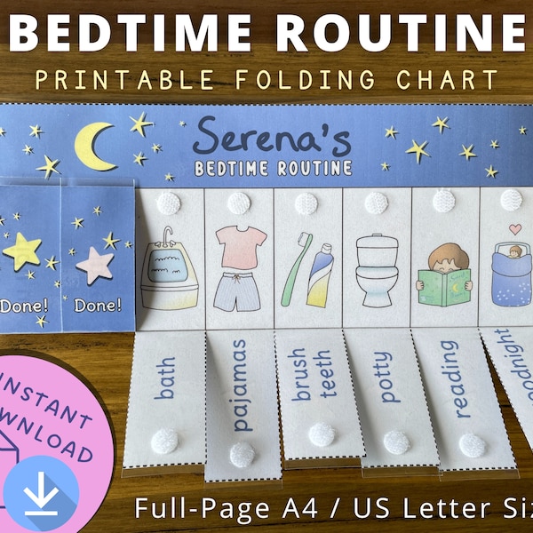 Toddler Routine Chart - Etsy