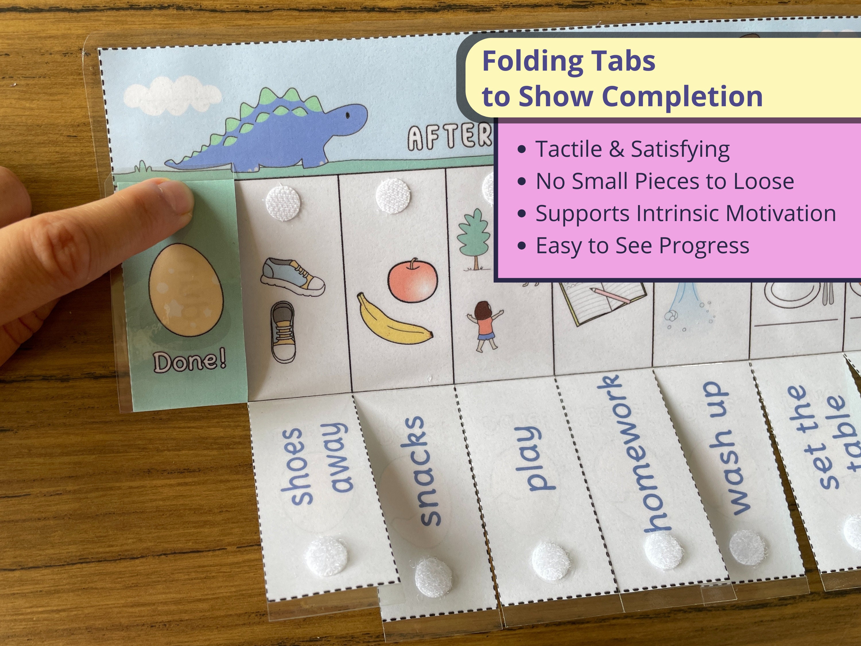 After School Routine Chart, Printable Folding Flip Chart, Daily After ...