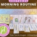 Morning Routine Chart, Printable Folding / Flip Chart : Kids Daily ...