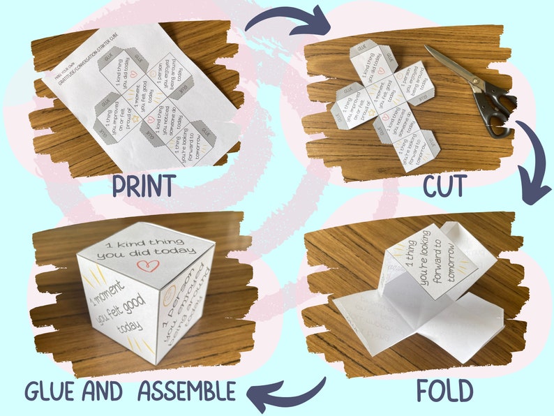 Conversation Starter, Gratitude Cube, After School Reconnection ...