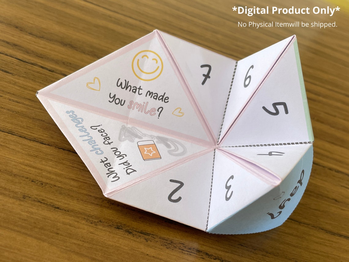 Editable Cootie Catcher Template, Paper Toy, Printable Games for Kids ...