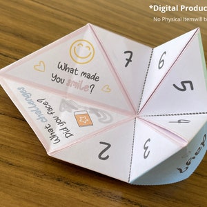 Editable Cootie Catcher Template, Paper Toy, Printable Games for Kids ...