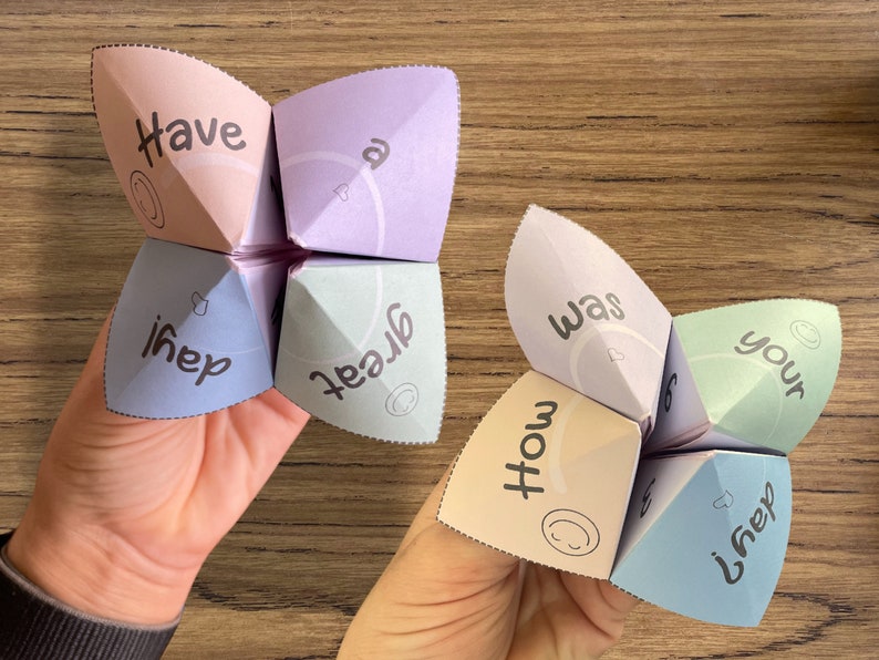Editable Cootie Catcher Template, Paper Toy, Printable Games for Kids ...