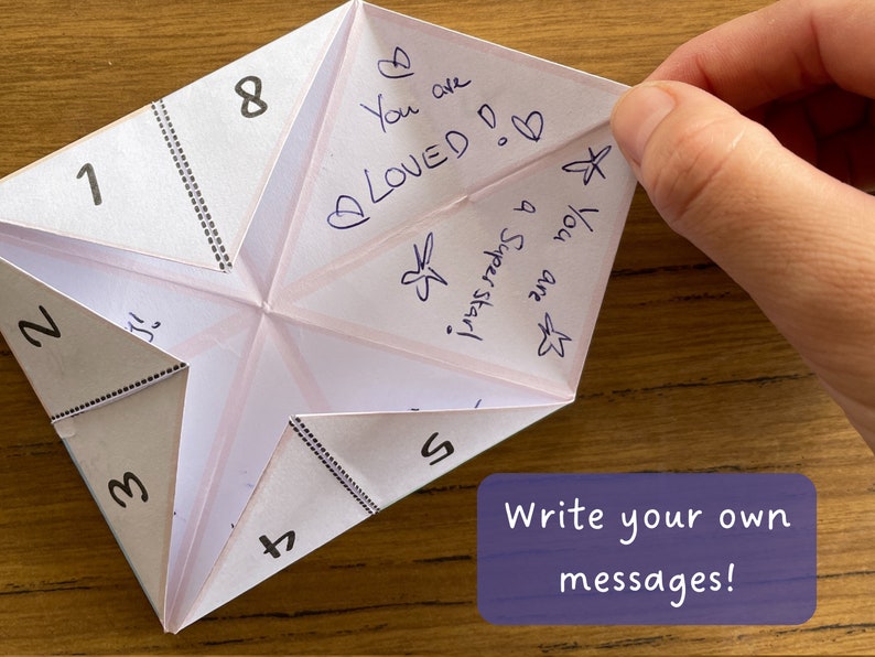 Blank Cootie Catcher Printable Template, Printable Games for Kids, Easy ...