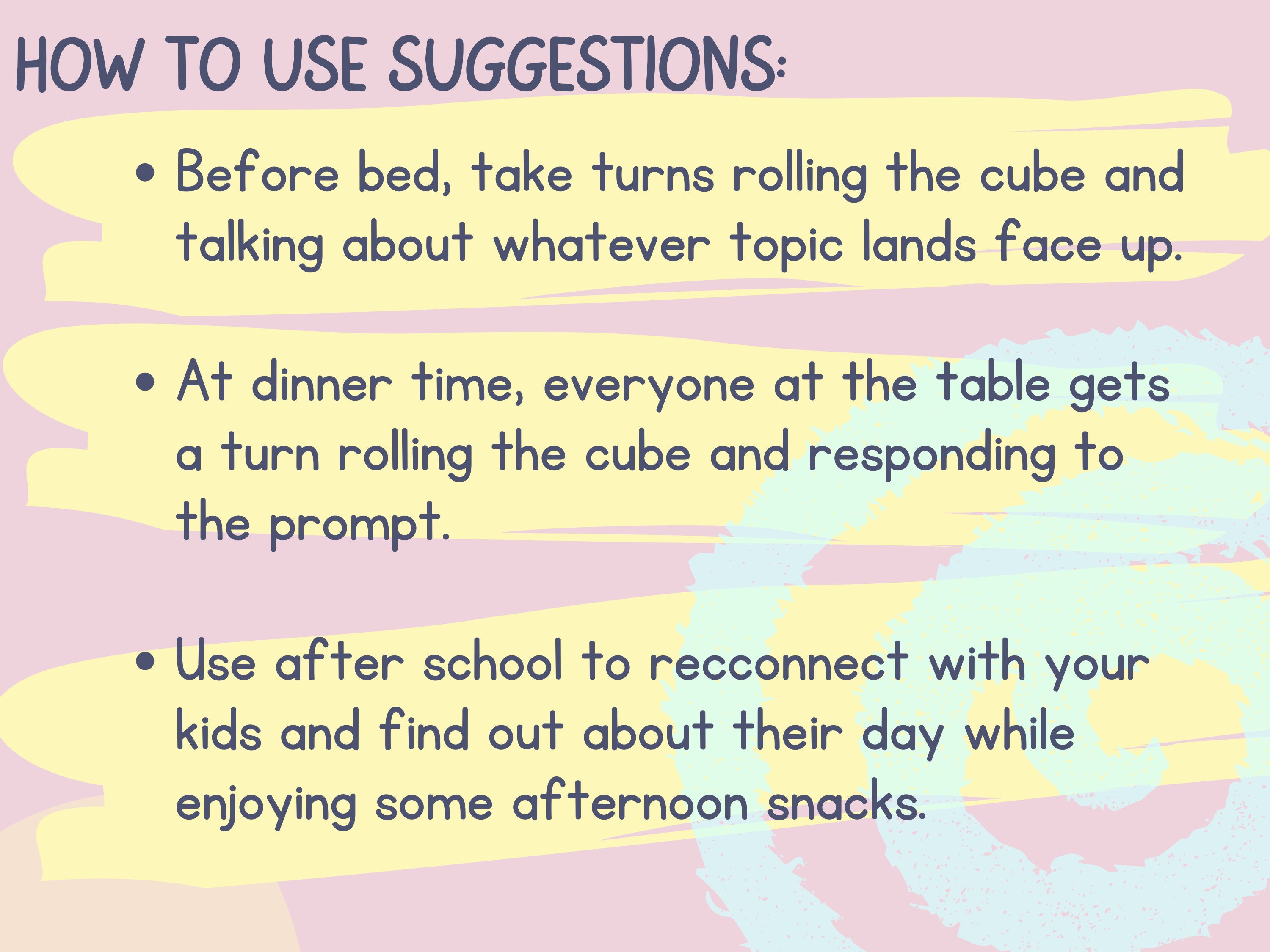 Conversation Starter Gratitude Cube After School - Etsy