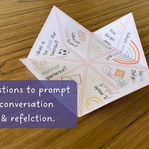 How Was Your Day? Cootie Catcher Printable, Paper Toy, Printable Games ...