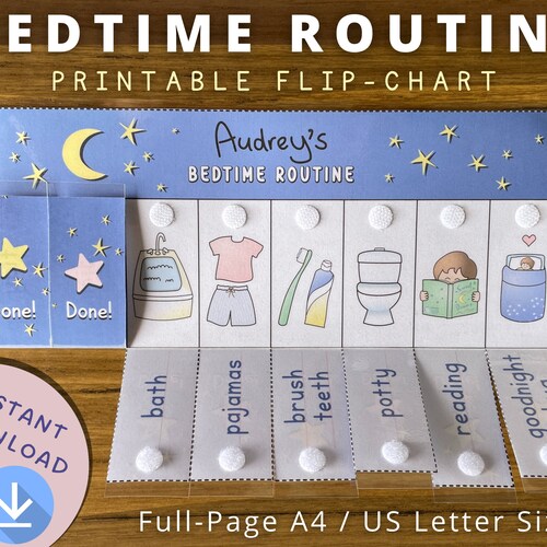 Kids Daily Routine Chart ADHD Planner Printable Planner - Etsy Australia