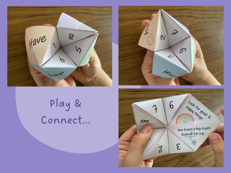 Have a Great Day Cootie Catcher Printable, Paper Toy, Printable Games ...