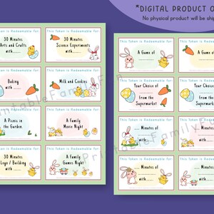 Easter Egg Tokens: Prinable Coupons Redeemable for Fun Family ...