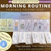 Editable Morning Routine Chart, Printable Folding / Flip Chart : Kids Daily Before School ...
