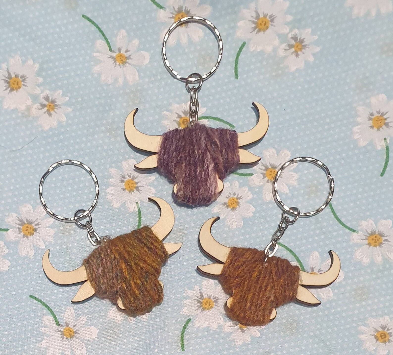 Highland Cow Keyring - Etsy UK