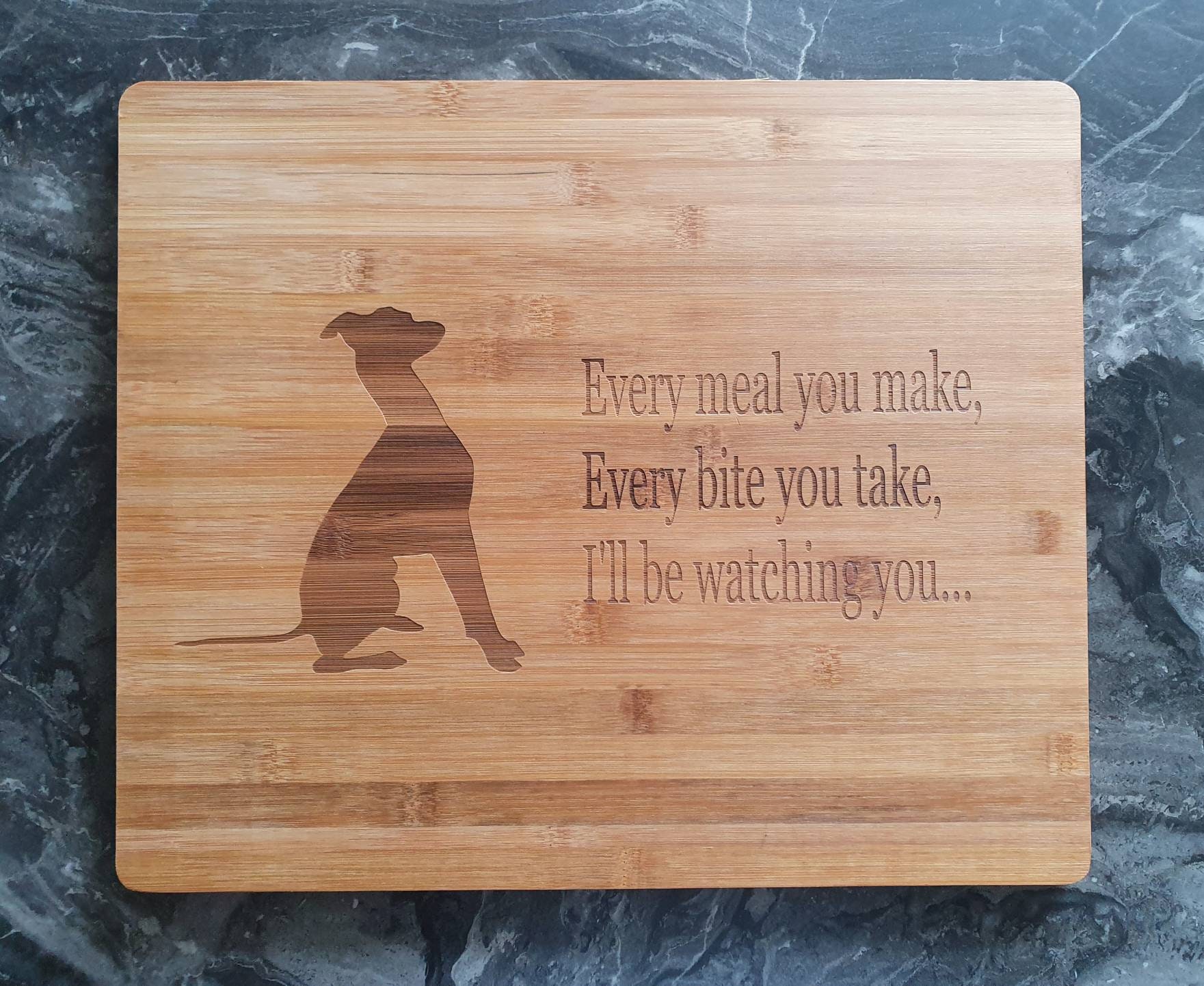 Personalised Dog Wood Chopping Board - Etsy