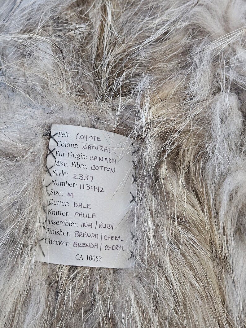 Vintage Paula Lishman Coyote Fur Coat - Etsy