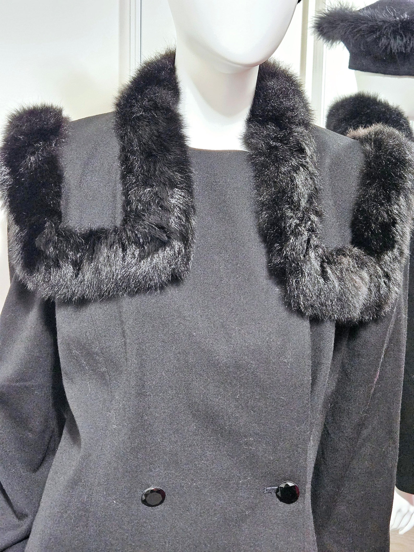 Vintage George Simonton Double-breasted Fur Jacket - Etsy