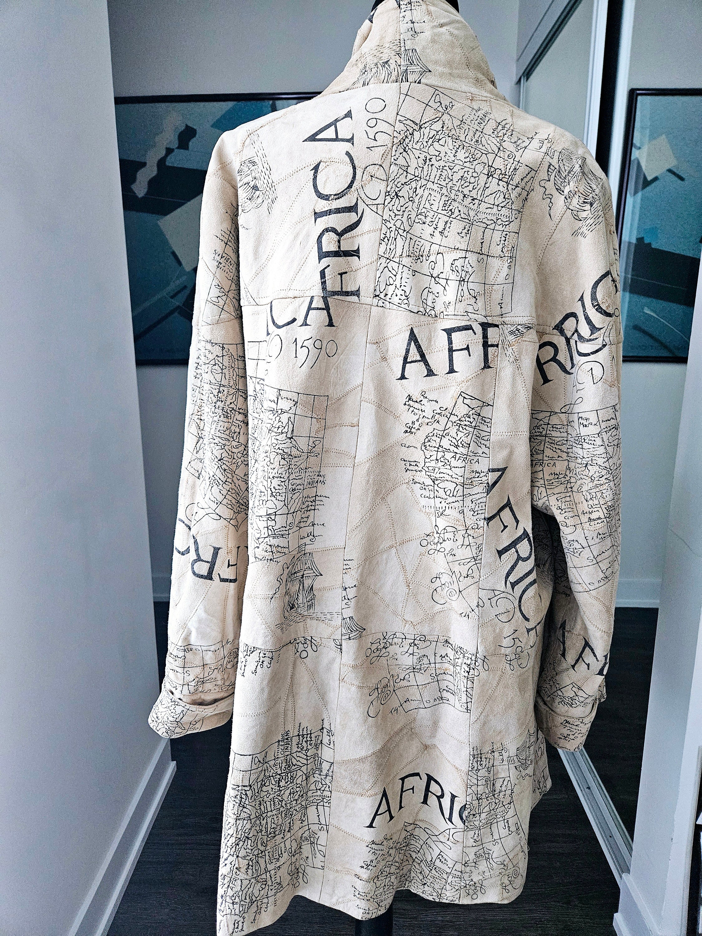 Vintage Lepure Newyork Africa Leather Suede Swing Coat - Etsy