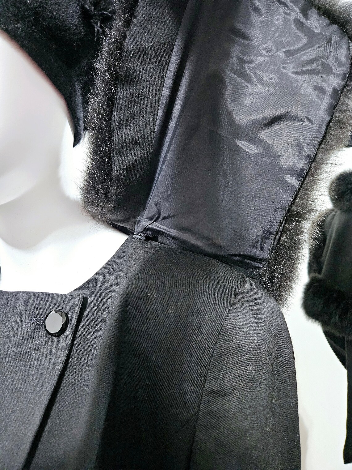 Vintage George Simonton Double-breasted Fur Jacket - Etsy