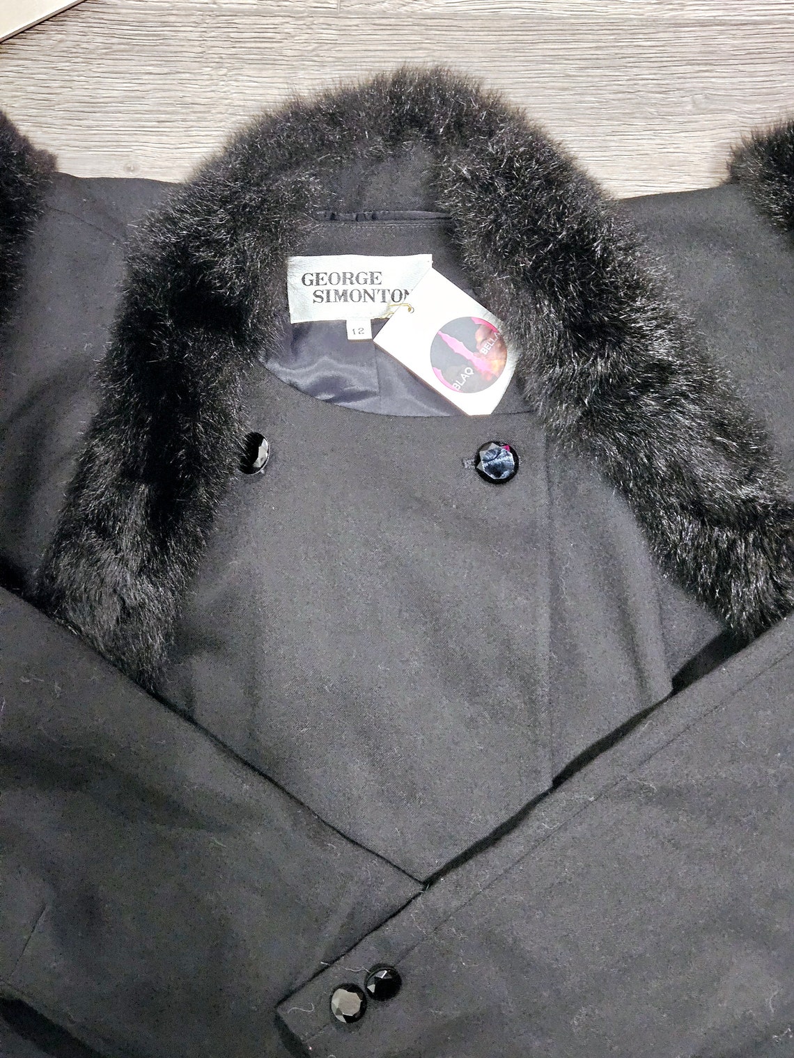 Vintage George Simonton Double-breasted Fur Jacket - Etsy