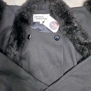 Vintage George Simonton Double-breasted Fur Jacket - Etsy