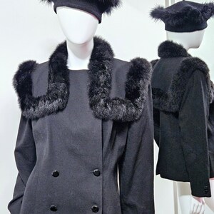 Vintage George Simonton Double-breasted Fur Jacket - Etsy