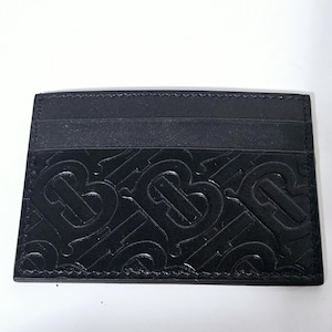 New Without Box Burberry Black Embossed Monogram Card Wallet Holder - Etsy
