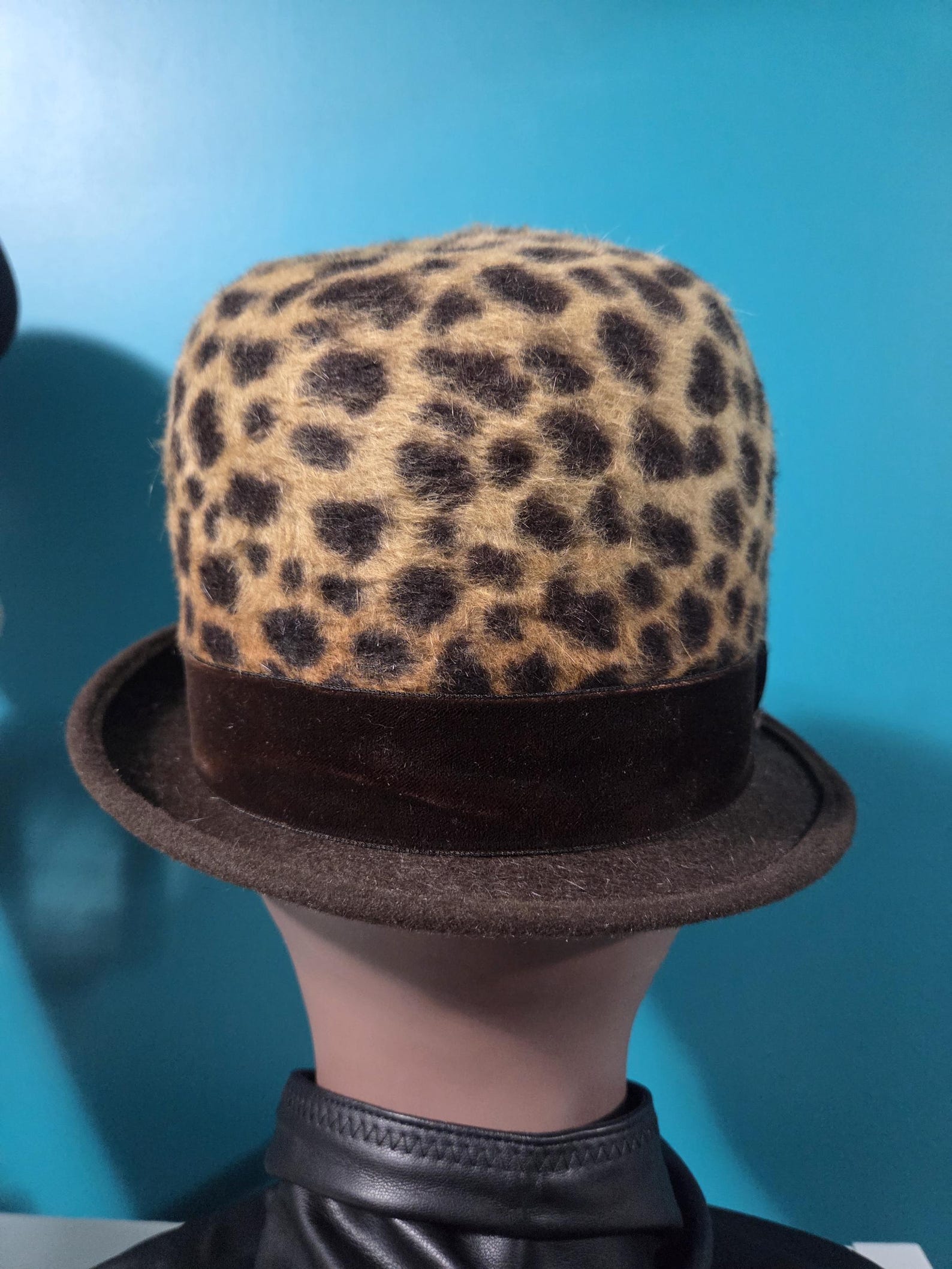 Vintage Original Custom Lillipat Leopard Print Feather Brown Hat - Etsy
