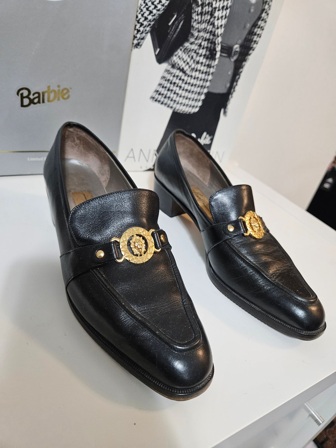 Amalfi Lion Leather Loafers Size 8 - Etsy